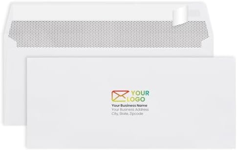 Amazon.com : 500 pack #9 Envelopes, Self Seal Custom Printed Security ...