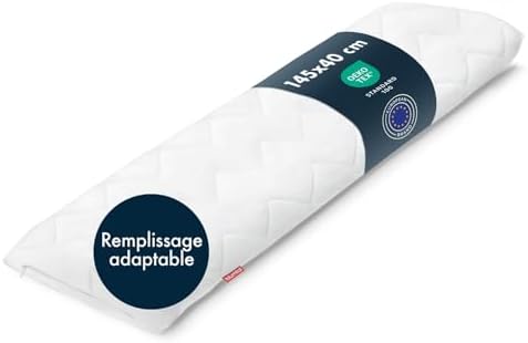 Blumtal Traversin 40 x 145 cm - Oreiller rectangulaire certifié Oeko ...