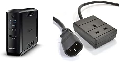 CyberPower CP1300EPFCLCD-UK PFC Series, 1300VA/780W, 6 Outlets, AVR ...