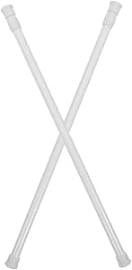 KONTONTY 2pcs Telescopic Rod Spring Loaded Rod Bars Tension Clothes ...