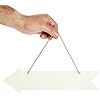 Amazon.com: Juvale Unfinished Hanging Wood Arrow Plaque Directional ...