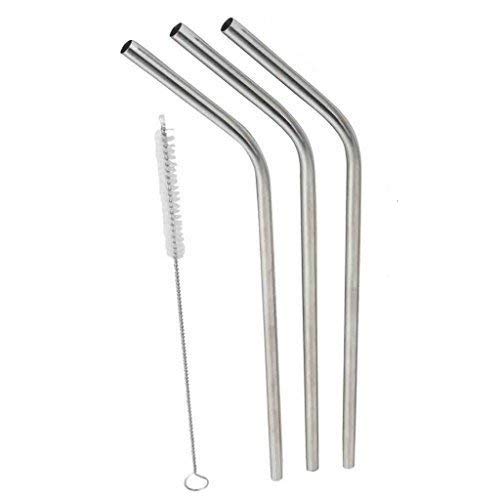 Buy Stainless Steel Cocktail Mocktail Straw with Cleaning Brush -4pcs ...