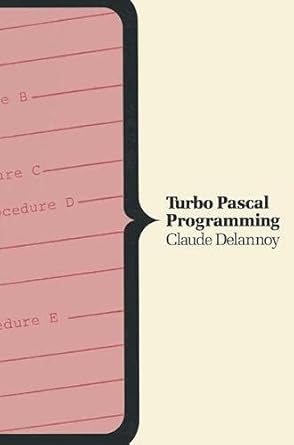 Turbo Pascal Programming: Delannoy, Claude: 9780333484265: Amazon.com ...
