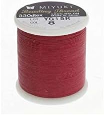 Amazon.com: Miyuki Beading Nylon Thread 330 DTEX 50 meters (54.6 yards) RED