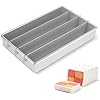 LTXDJ Rectangular Cake Tin, 10 x 6“ Battenburg Cake Tin Movable Squares ...