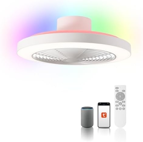 Amazon.com: Lumary Smart WiFi & Bluetooth Ceiling Fan with RGBAI Light ...