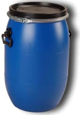 NEGOMIX - FUT Bidon 60 litres Bleu à Ouverture Totale Couvercle ...