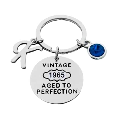 Amazon.com: Personalized 60th Birthday Keychain with Birthstone ...