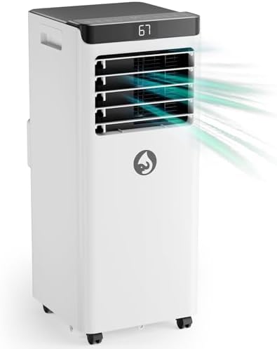 Amazon.com: ANDTE 8,000 BTU Portable Air Conditioner for Large Room up ...