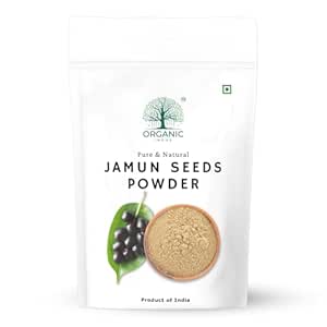 Organic Indus Jamun Seed Powder for Diabetes, Ayurvedic Natural Blood ...