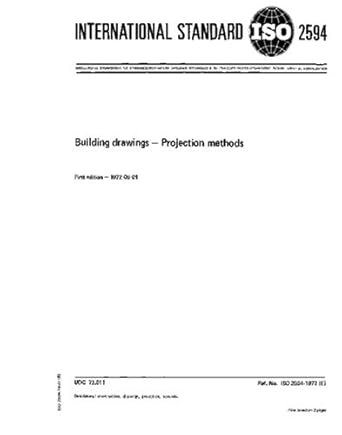 ISO 2594:1972, Building drawings - Projection methods : ISO TC 10/SC 1: Amazon.com.tr: Kitap