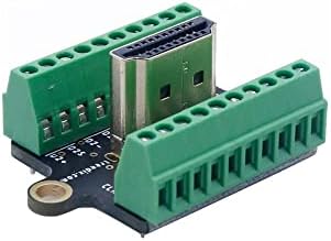 Treedix HDMI Type A Male Socket Breakout Board Gold Plated with Signals ...