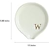 Amazon.com: COLLECTIVE HOME - Ceramic Coffee Spoon Rest, Monogram ...