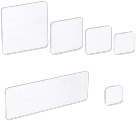 Thinp Acrylic Blocks - 6pc Clear Stamping Display Set for DIY ...