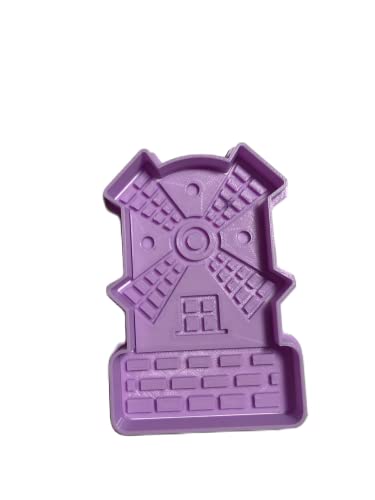Amazon.com: Classic Windmill Shaped Fondant Cookie Cutter and Stamp ...