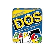 Amazon.com: Mattel Games DOS Card Game Second Edition, Family Travel ...
