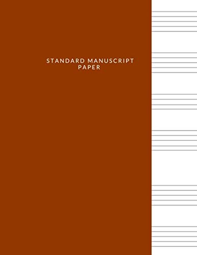 Amazon.co.jp: Standard Manuscript Paper(Brown Cover): Standard ...