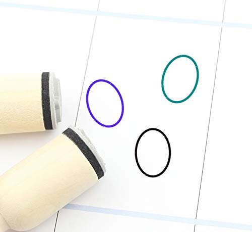 Amazon.com: Oval Rubber Stamp, Geometric Stamp, Cute Oval Stamp ...