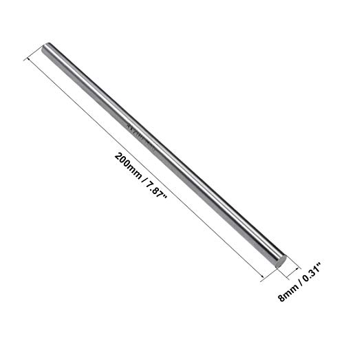 Snapklik.com : Uxcell Round Steel Rod, 8mm HSS Lathe Bar Stock Tool ...
