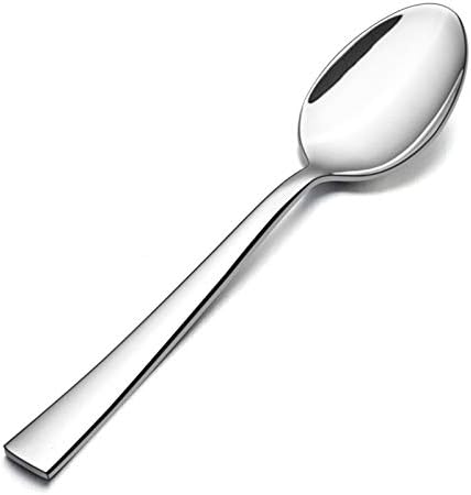 Amazon.com: Teaspoon Set of 12, E-far 6.7 Inch Stainless Steel Spoons ...