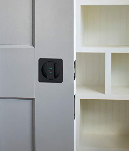 Snapklik.com : Delaney Hardware 370104 Black Contemporary Privacy ...