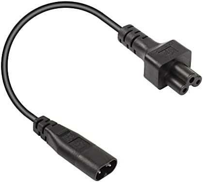 Amazon.com: CERRXIAN 1 Feet IEC 320 C8 to C5 Power Cable,C8 Male to C5 ...