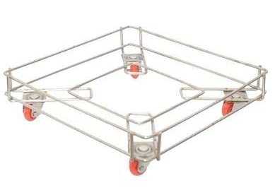 Stainless Steel Oil Container Trolley - Easy to Move - Wheel Trolley ...