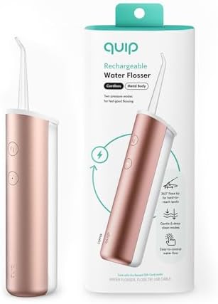 Amazon.com: quip Water Flosser - Cordless Water Flosser with Adjustable ...