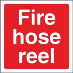 Fire hose reel' safety sign foam board, Foam board fixed with ...