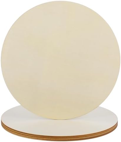 Amazon.com: 5 Pack 9.8" Wood Slices Rounds Unfinished Cutouts Wood ...