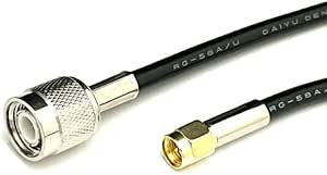 Amazon | Dreamsound TNCｰBNC変換RG58A/U 20M TNCオス-BNCオス | ドリームサウンド(Dreamsound) | 同軸デジタルケーブル