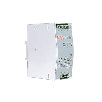 Amazon.com: Mean Well DR 75W 24V 3.2A Switching Power Supply， AC-DC Single Output Industrial DIN ...