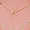 Amazon.com: Lumuasky Wall Clock Pink Modern 12 Inch Battery Operated ...
