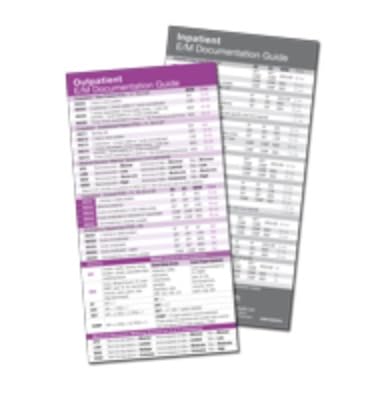 2025 E/M Documentation Quick Reference Card Set (10 pack ...