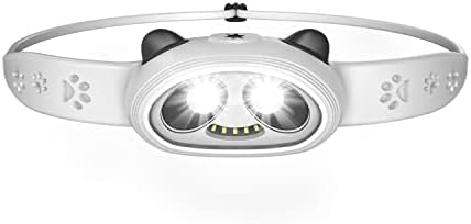 Head Torch for Adults and Kids, Panda Design Rechargeable LED Headlamp ...