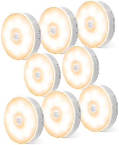 KALAHOL Motion Sensor Lights Indoor, 6 Pack Cupboard Lights, Stair ...