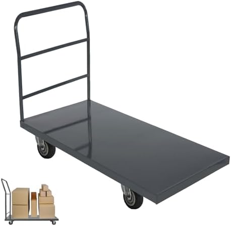 Amazon.com: AmGood Stainless Steel Platform Cart. 24 in. Wide x 48 in ...