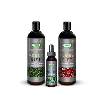 IFFCO Urban Gardens - Plant Food Combo - Green Diet + Flora Diet + Aqua Green Diet - Water ...