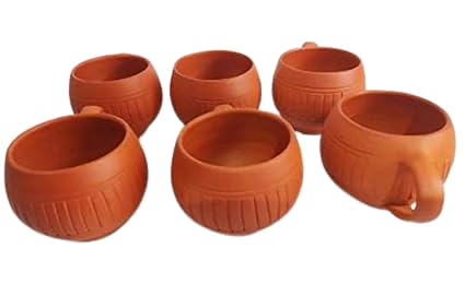 Buy Wow Pottery- Baked Clay (Mitti) Khullad | Traditional Khullad | Tea ...