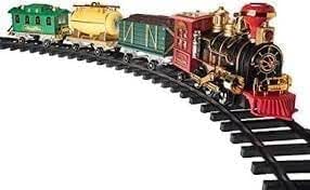 The Multicolor Choo Choo Train Operated Super Toy with Track Set Emits ...