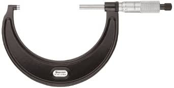 Starrett 436.1MRL-50 Outside Micrometer, Ratchet Stop, Lock Nut, 25 ...