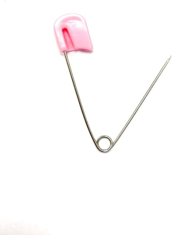 Nappy Pins Safety Lock Diaper Pins Plastic Head Hold Clip Locking Cloth ...