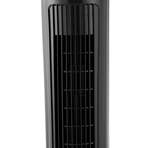 Snapklik.com : Basics Digital 4 Speed Oscillating LED Display Tower Fan
