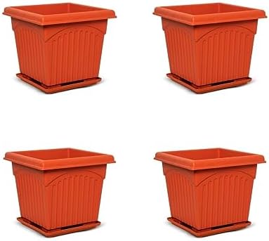 Green Live UV Treated Square Planter Pot | Gamla Planter Pots | Flower ...