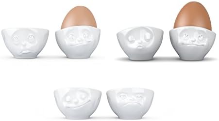 FIFTYEIGHT PRODUCTS / Tassen/Eierbecher - Set Nr. 3 „Glücklich & HMPFF ...