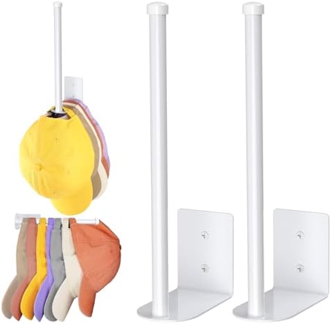 Amazon.com: Esnendir 2 Pack Hat Rack For Baseball Caps, Wall Mounted ...