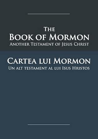 The Book of Mormon - Cartea Lui Mormon: English-Romanian Edition with ...