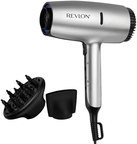 Amazon.com : REVLON Dry Max Hair Dryer with Diffuser for Natural Curls ...