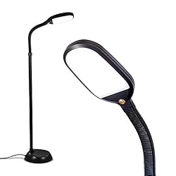 Brightech Litespan - Bright LED Floor Reading Lamp for Over Chair ...