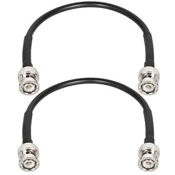 MOOKEERF BNC Male to BNC Male Coaxial Cable 50 ohm RG8X Coax Cable Ultra Low Loss BNC Jumper ...